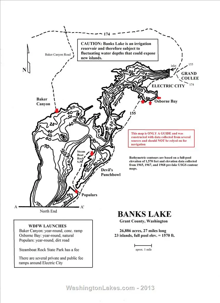 Banks Lake Information - Northwest Fishing Reports